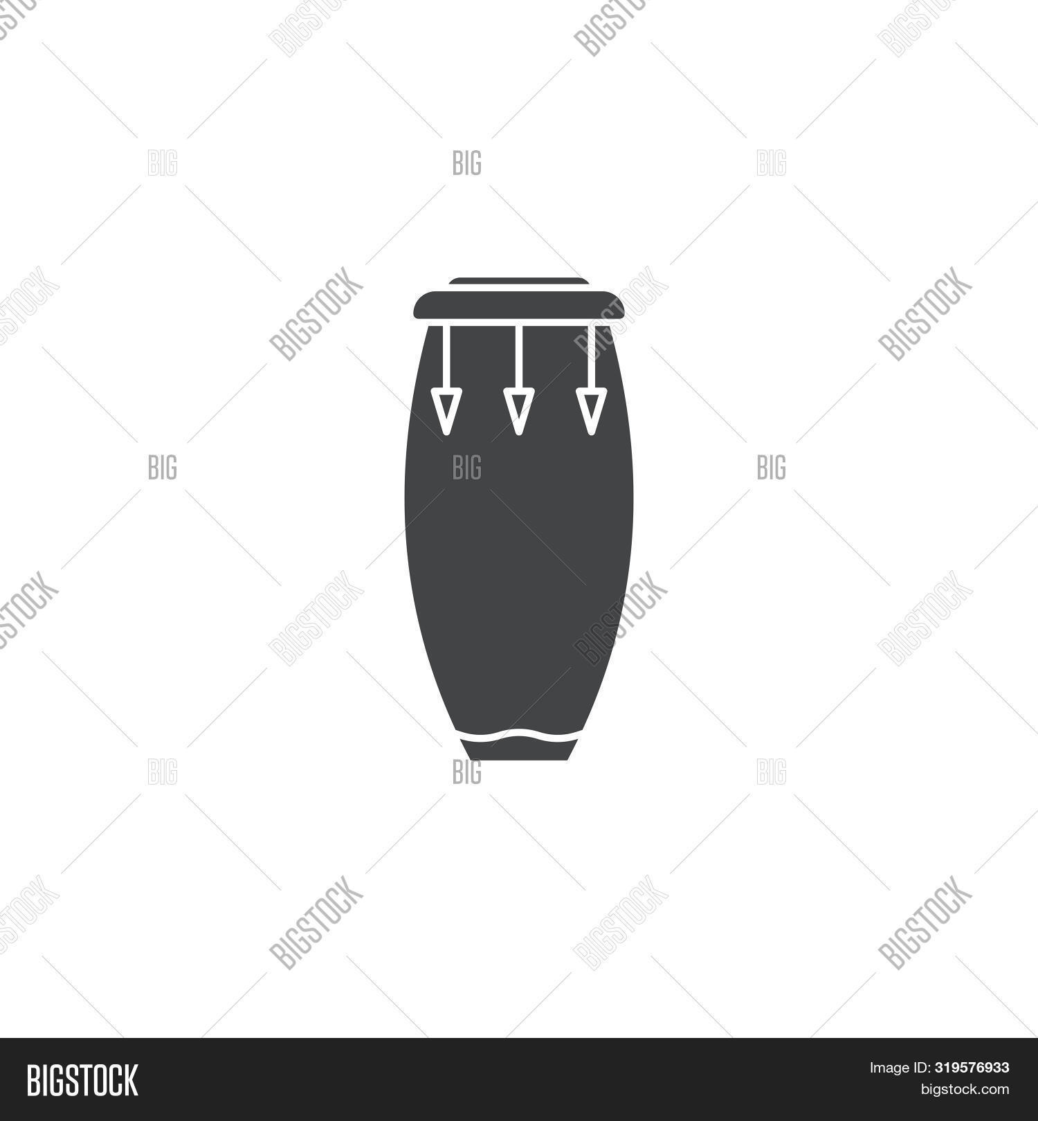 Vector y foto Conga Drum Vector (prueba gratis) | Bigstock