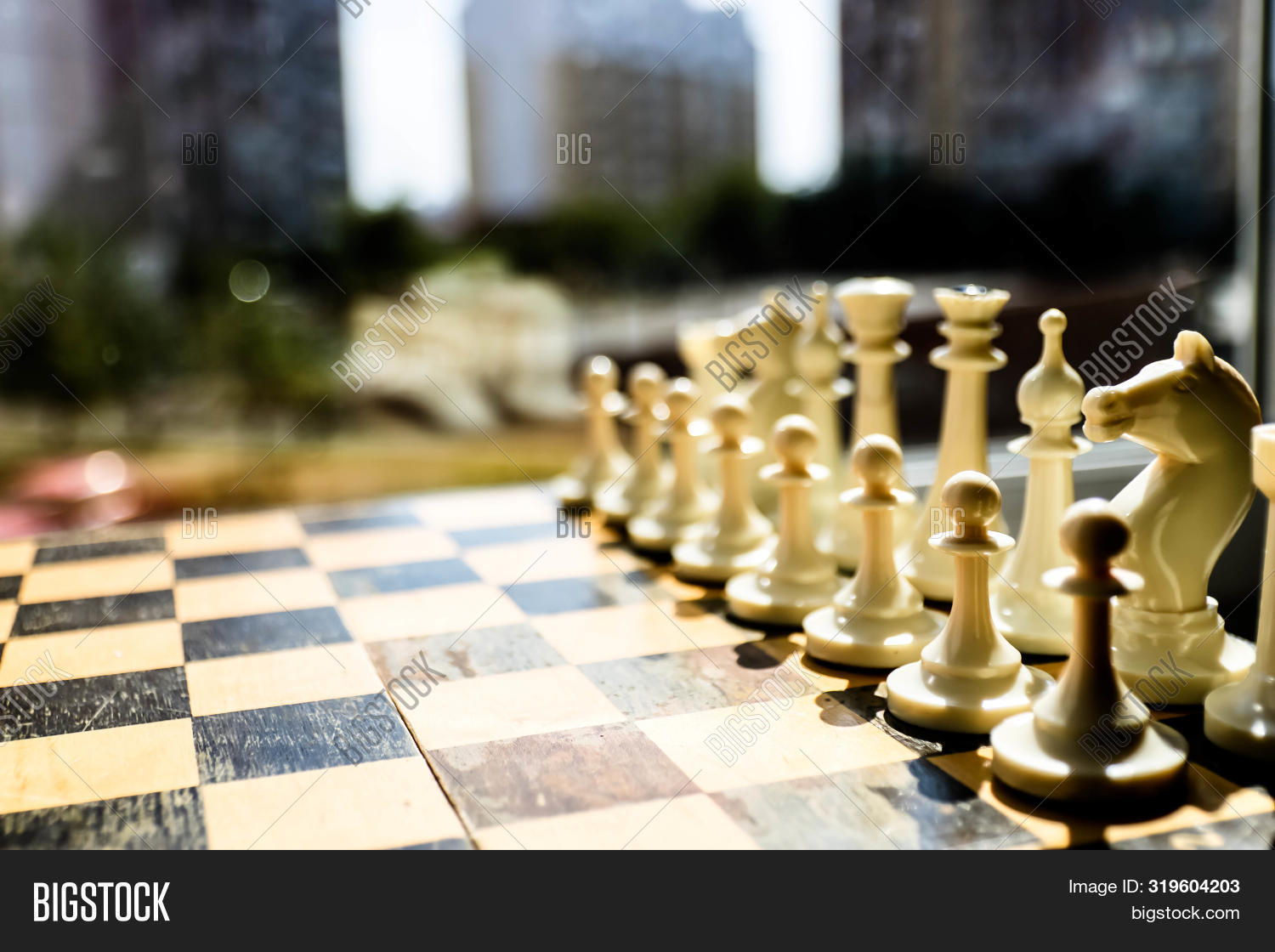 White Chess Pieces On Image & Photo (Free Trial) | Bigstock