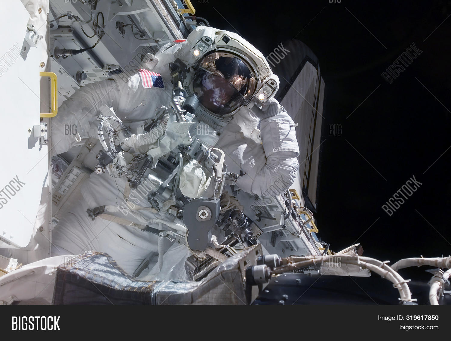 Tied Astronaut Outer Image & Photo (Free Trial) | Bigstock