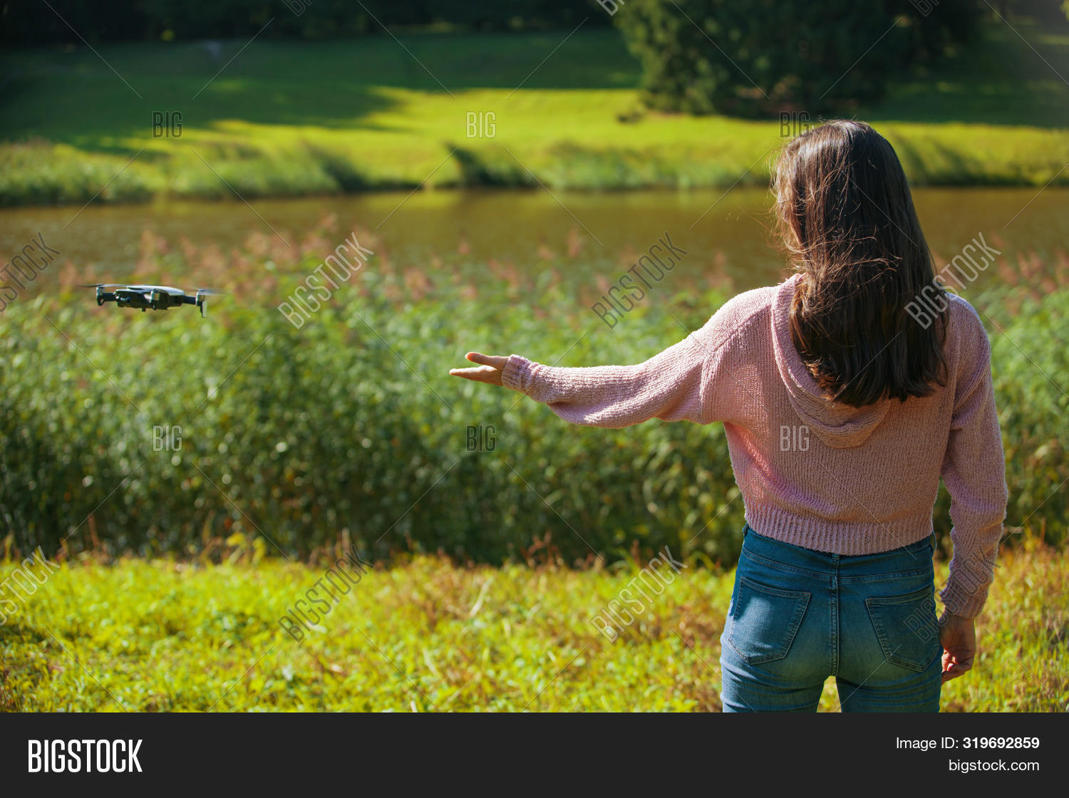 Walk Drone. Woman Image & Photo (Free Trial) | Bigstock
