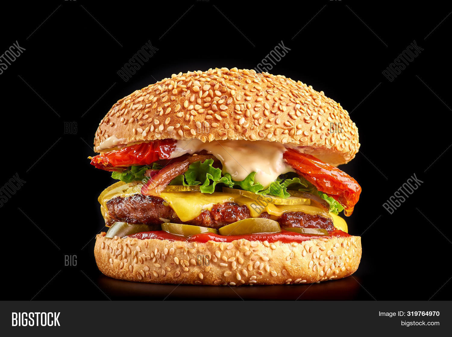Burger Black Image & Photo (Free Trial) | Bigstock