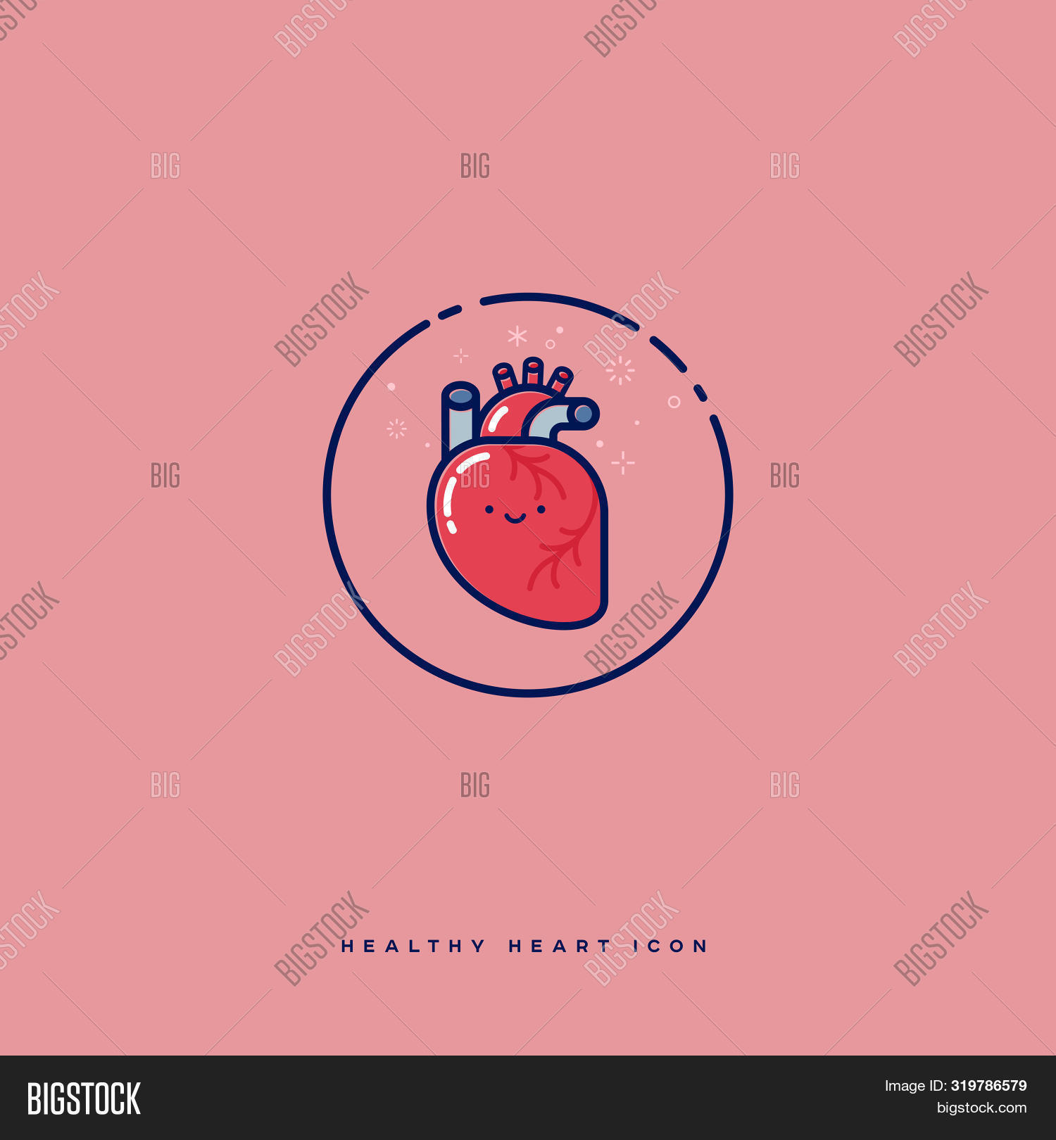 Healthy Heart Icon Vector & Photo (Free Trial) | Bigstock