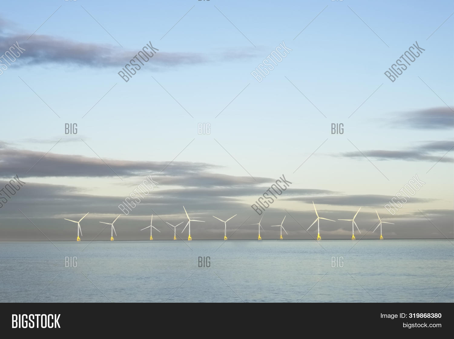 Wind Farm North Sea Image & Photo (Free Trial) | Bigstock