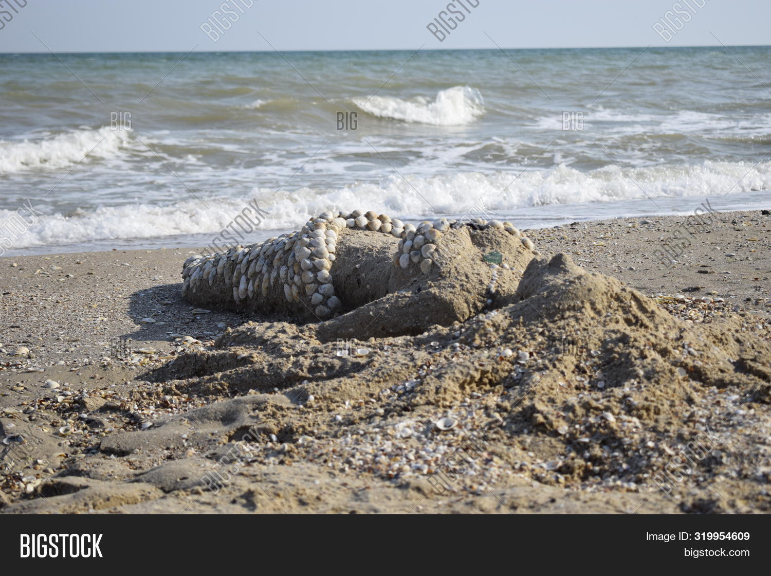 Sand Sculpture Mermaid Image & Photo (Free Trial) | Bigstock