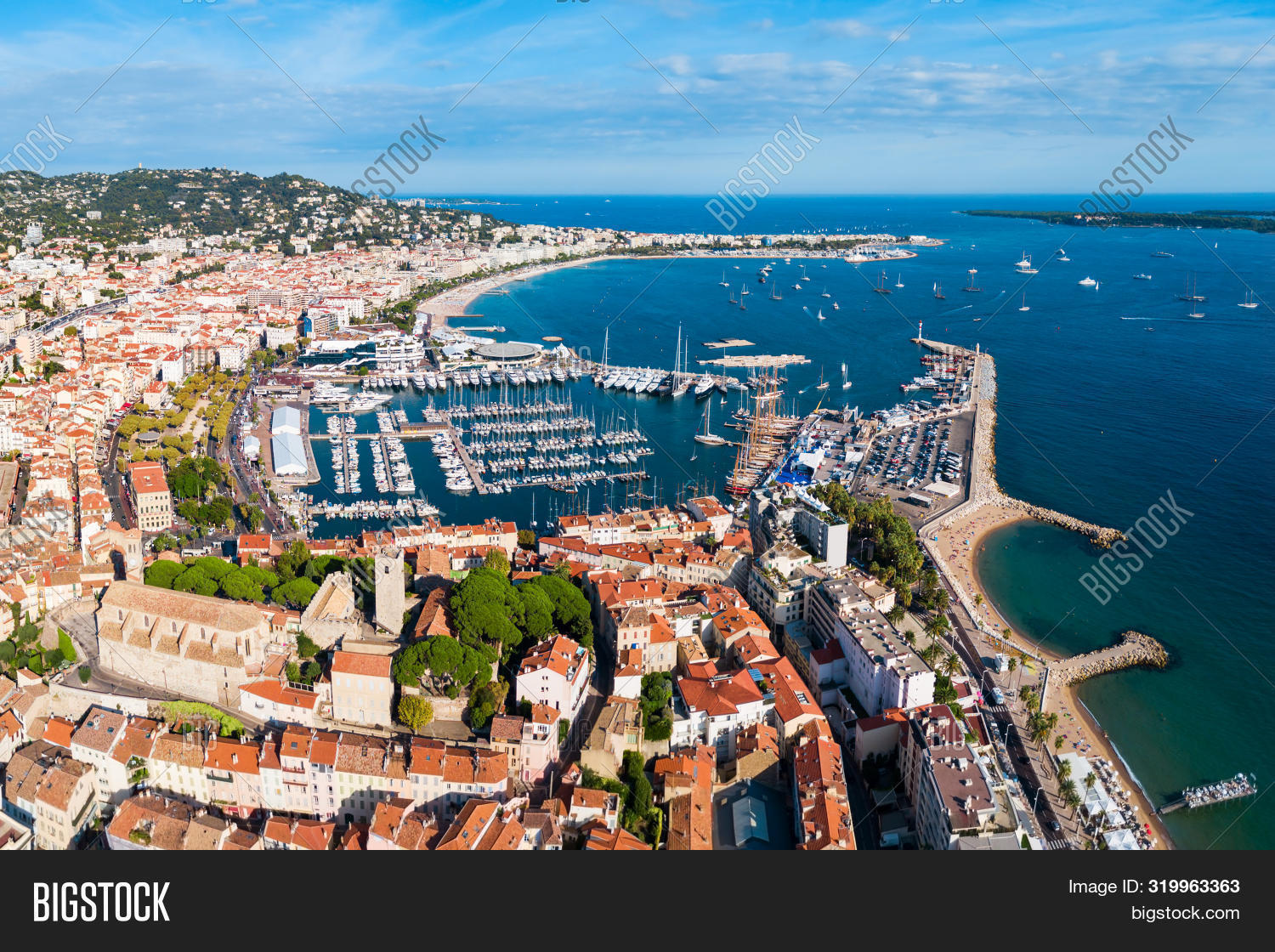 Cannes Aerial Image & Photo (Free Trial) | Bigstock