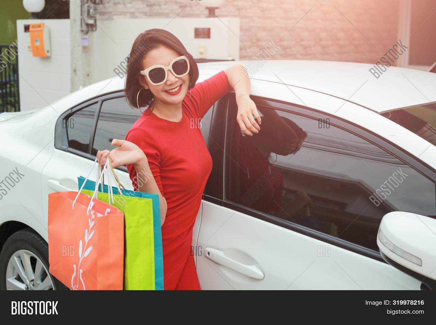 Happy Woman Shopping Image & Photo (Free Trial) | Bigstock