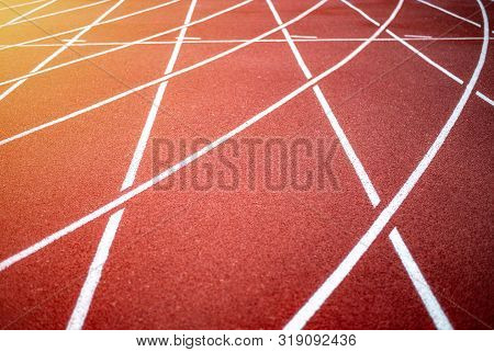 Lines On Running Track Image & Photo (Free Trial) | Bigstock