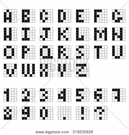Pixel Uppercase Vector & Photo (Free Trial) | Bigstock