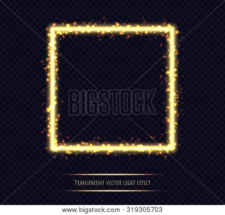 Glowing Golden Square Vector & Photo (Free Trial) | Bigstock