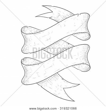 Ribbon Scroll. Hand Vector & Photo (Free Trial) | Bigstock