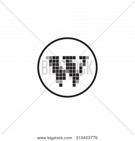 W Letter Pixel Motion Vector & Photo (Free Trial) | Bigstock