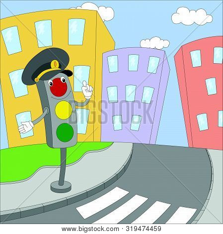 Cartoon Traffic Vector & Photo (Free Trial) | Bigstock