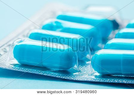Blue Tablets Capsules Image & Photo (Free Trial) | Bigstock