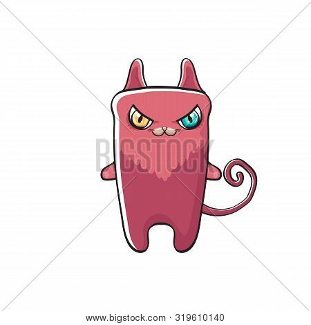 Pink Cute Kitty Vector & Photo (Free Trial) | Bigstock