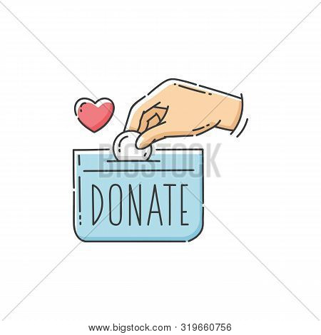 Hand Donating Money Vector & Photo (Free Trial) | Bigstock