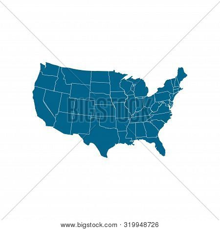 Usa Map Icon. Usa Map Vector & Photo (Free Trial) | Bigstock