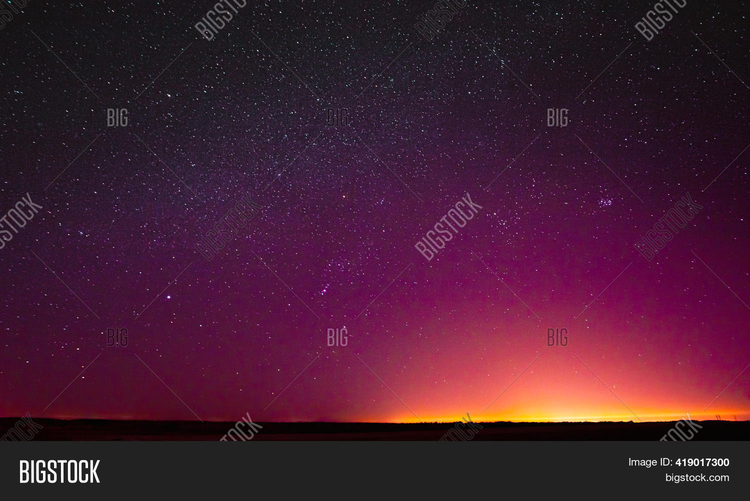 Night Sky Glowing Image & Photo (Free Trial) | Bigstock