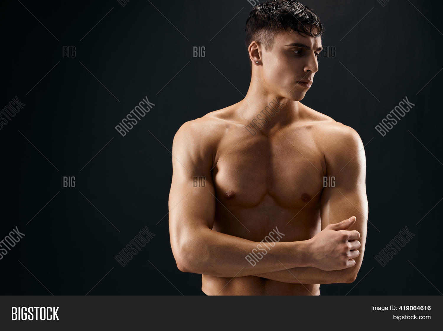 Sporty Man Pumped Body Image & Photo (Free Trial) | Bigstock