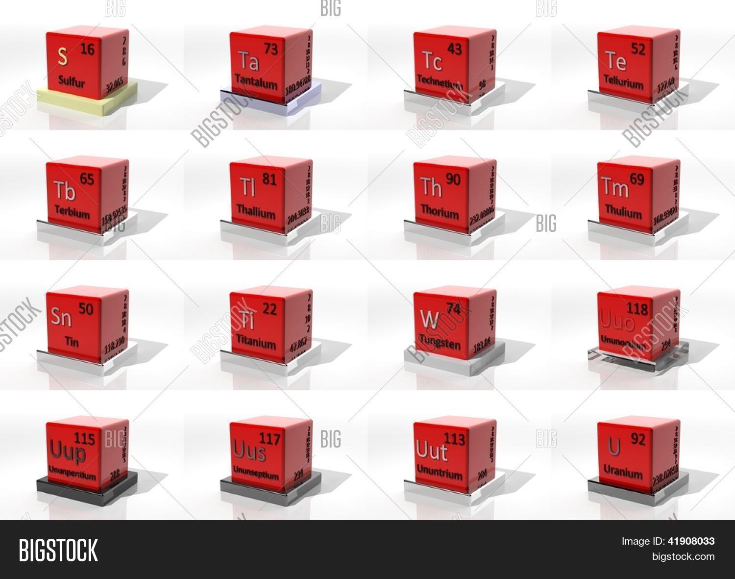3d Chemical Elements Image & Photo (Free Trial) | Bigstock