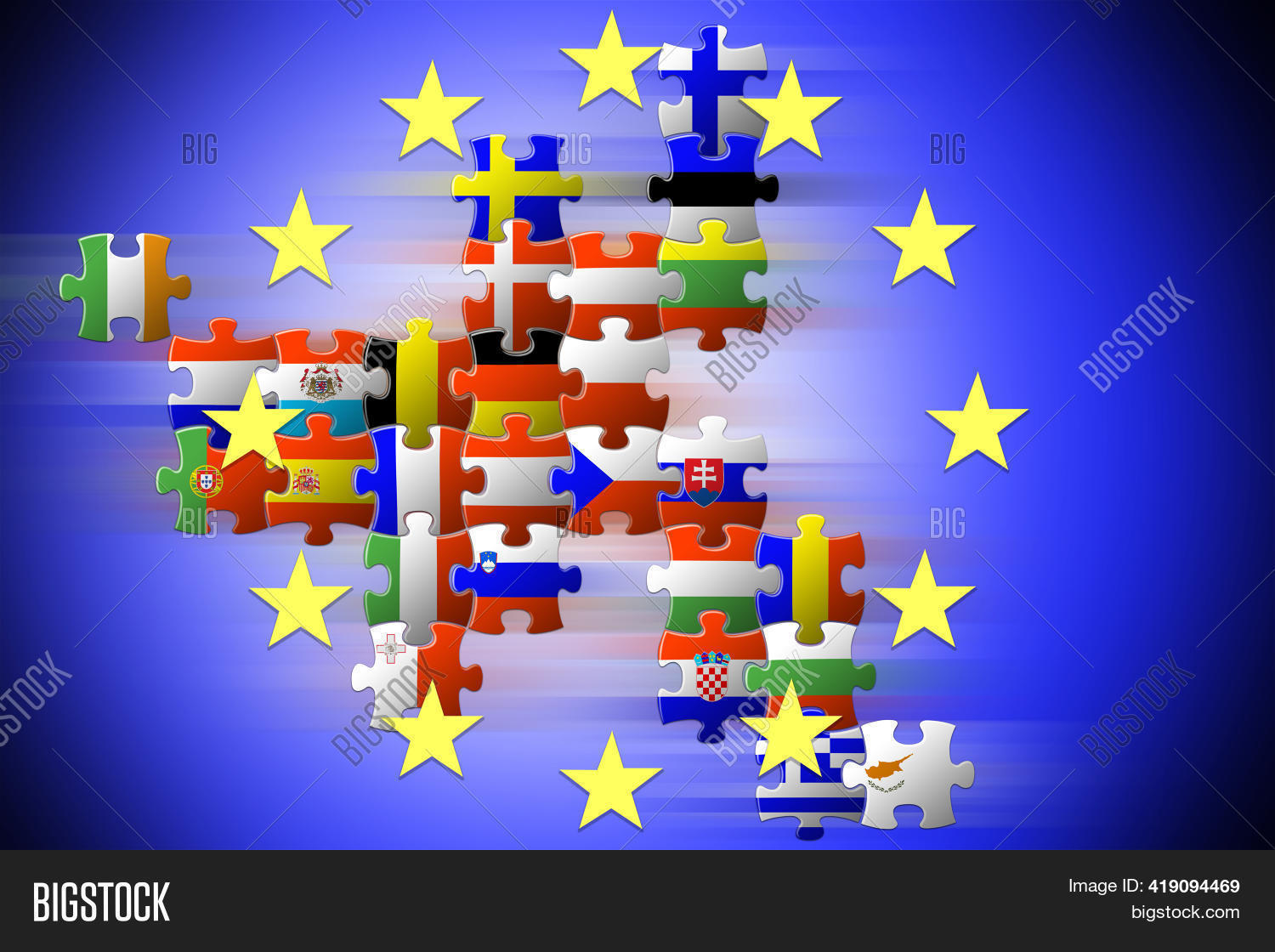 Puzzle Map Eu Image & Photo (Free Trial) | Bigstock