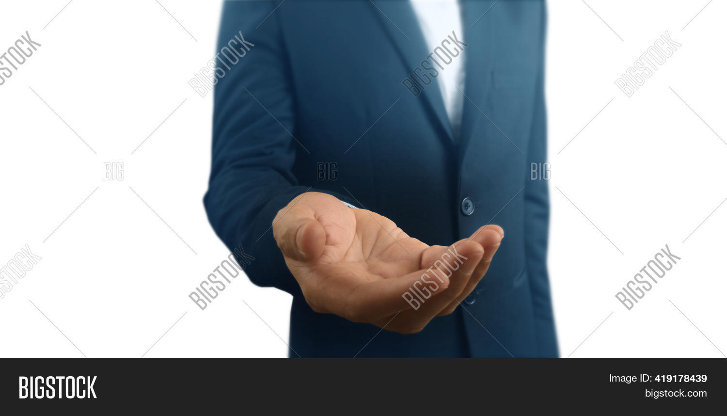 Man Giving Empty Hand Image & Photo (Free Trial) | Bigstock