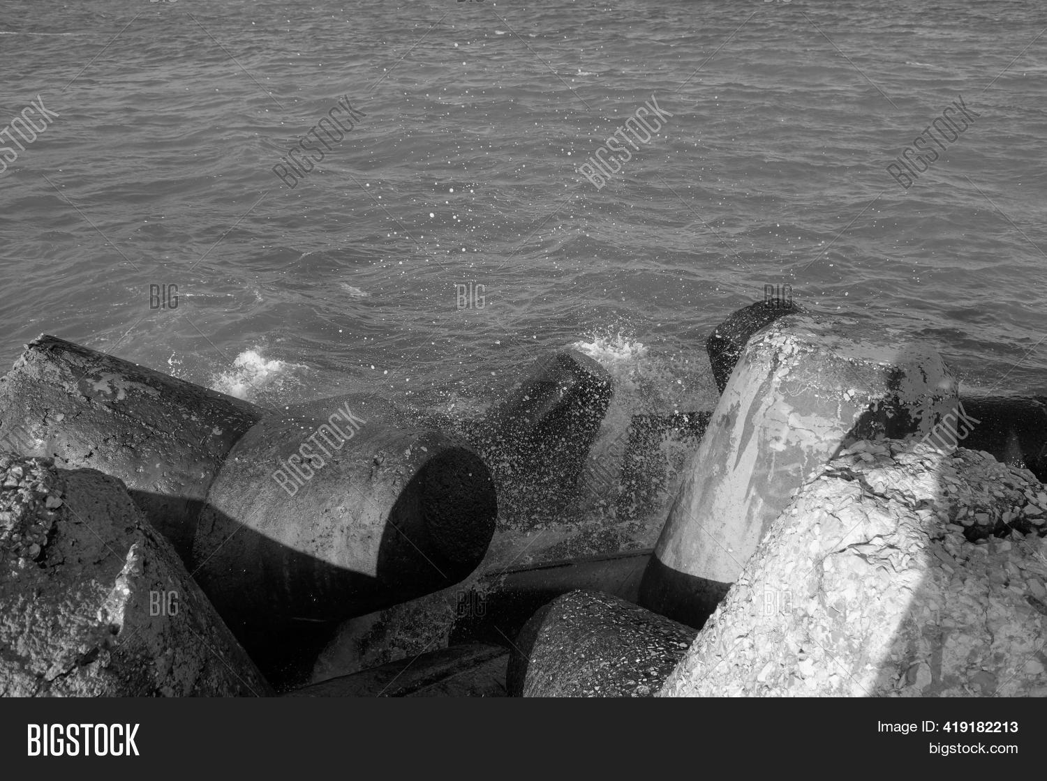 Breakwater Stones On Image & Photo (Free Trial) | Bigstock