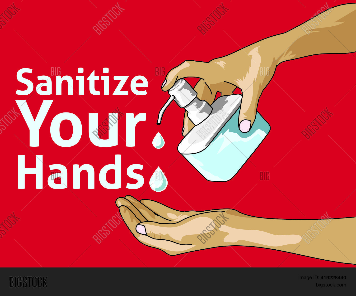 Clean Sanitize Your Vector & Photo (Free Trial) | Bigstock