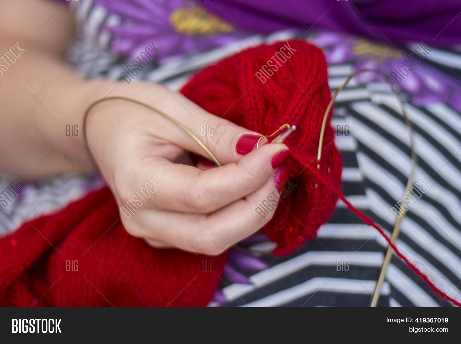 Adult Woman Knits Image & Photo (Free Trial) | Bigstock
