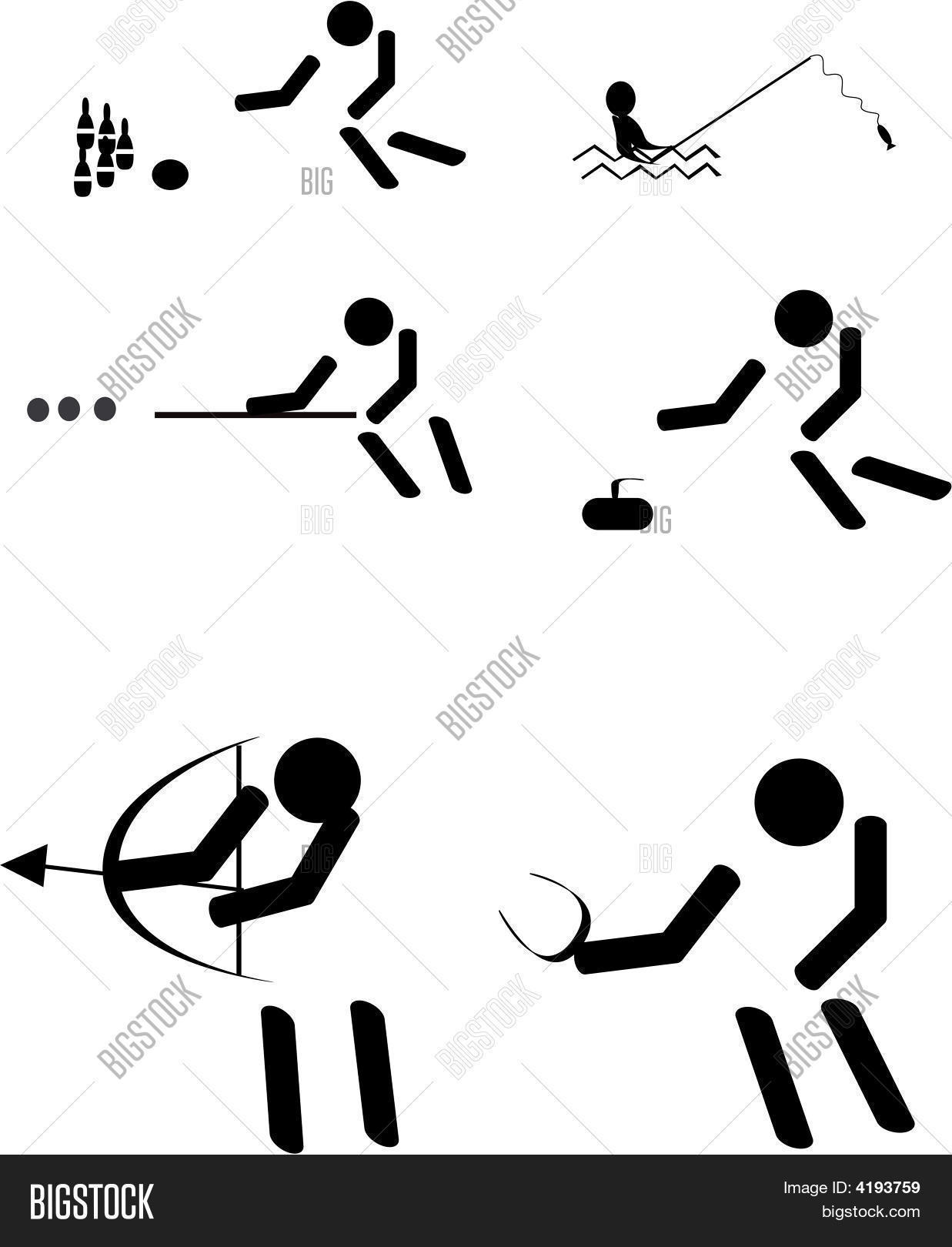 Fun Sports Pictogram Vector & Photo (Free Trial) | Bigstock