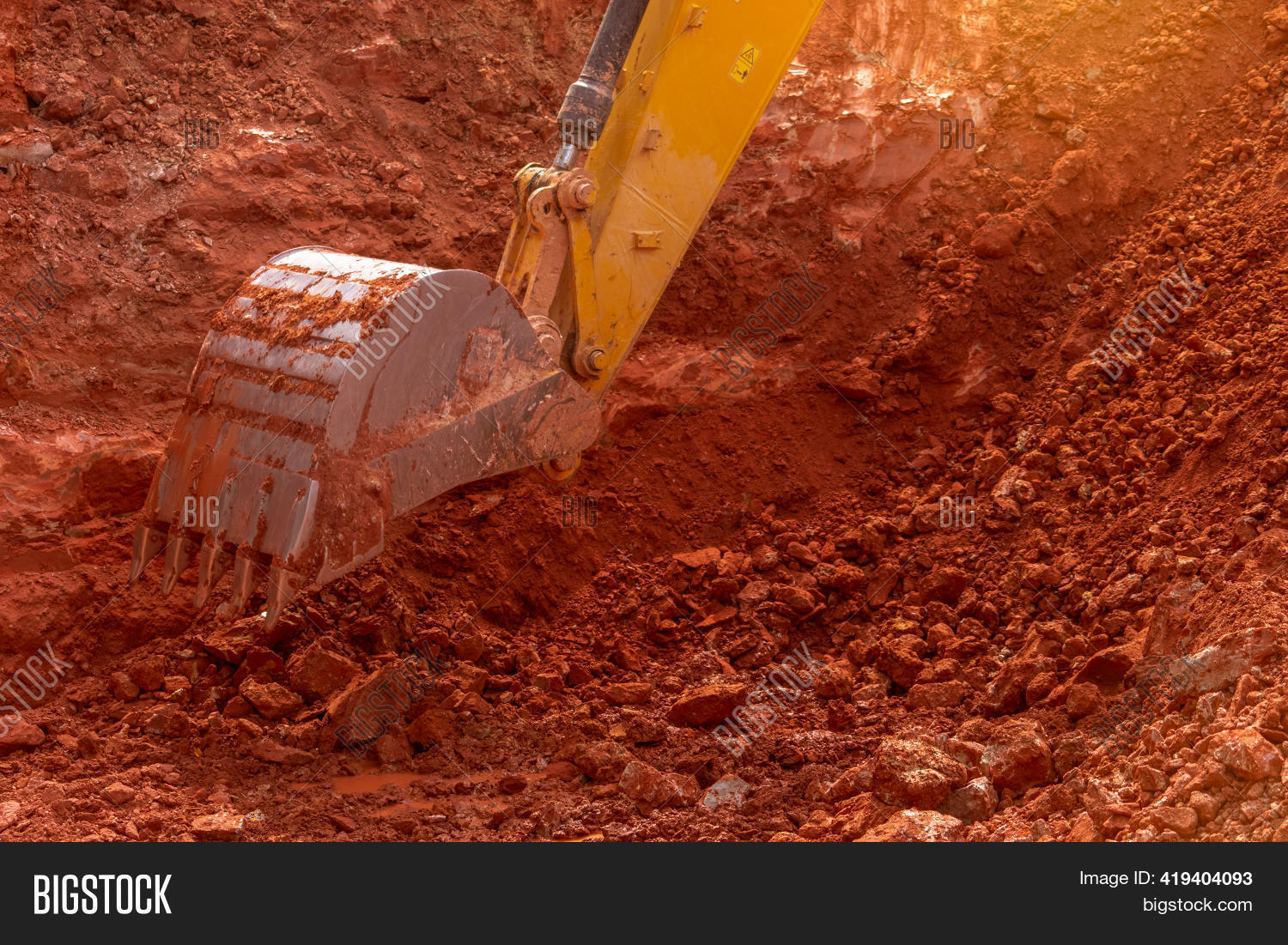 Backhoe Working By Image & Photo (Free Trial) | Bigstock