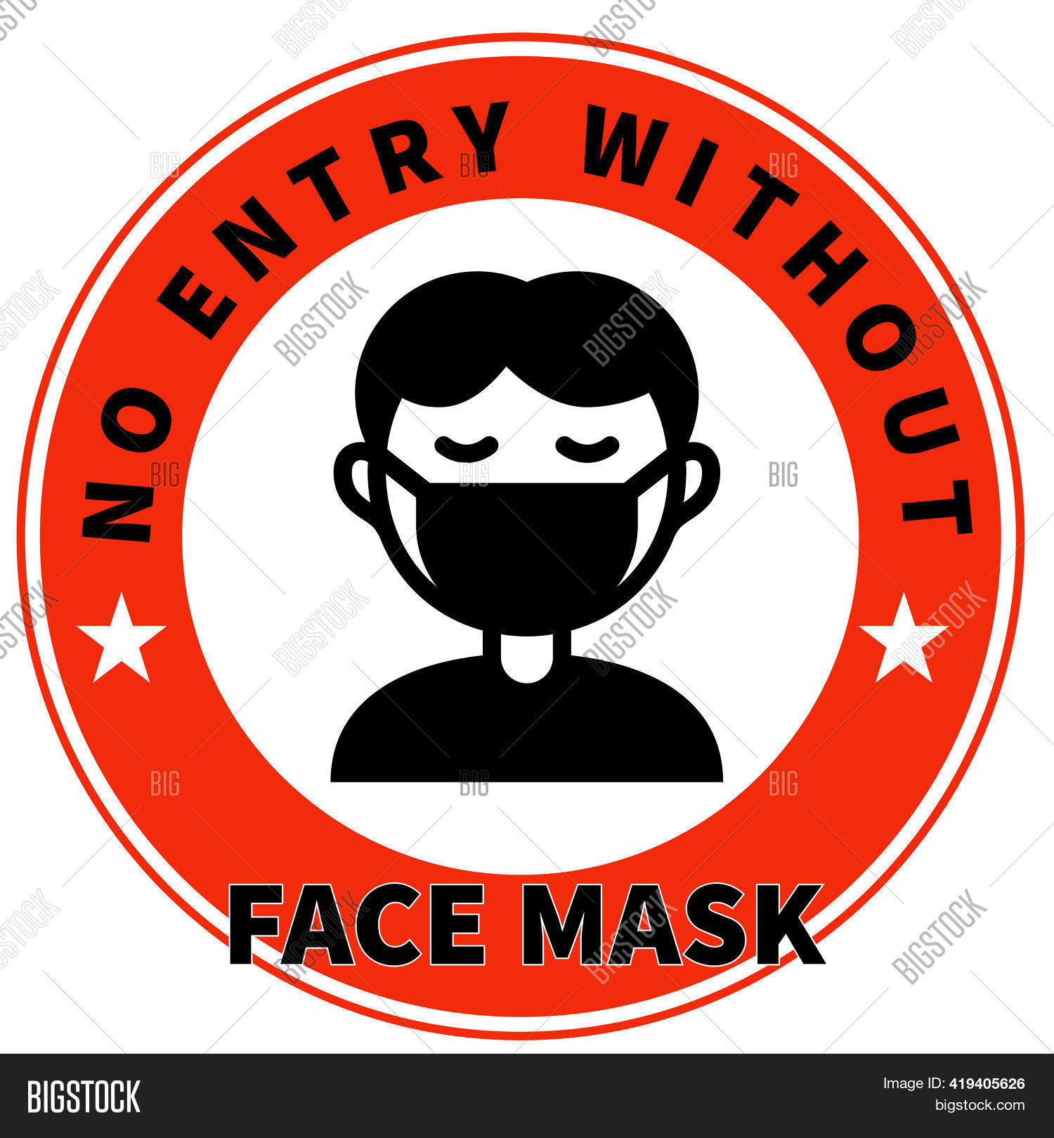 Set Warning Sign No Image & Photo (Free Trial) | Bigstock