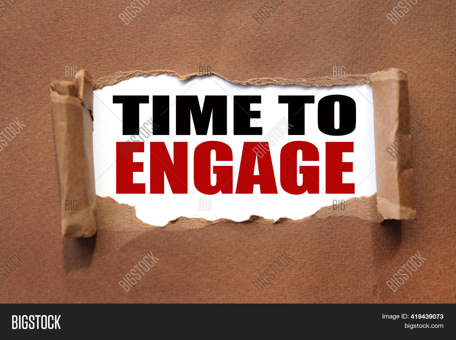 Time Engage. Text Image & Photo (Free Trial) | Bigstock