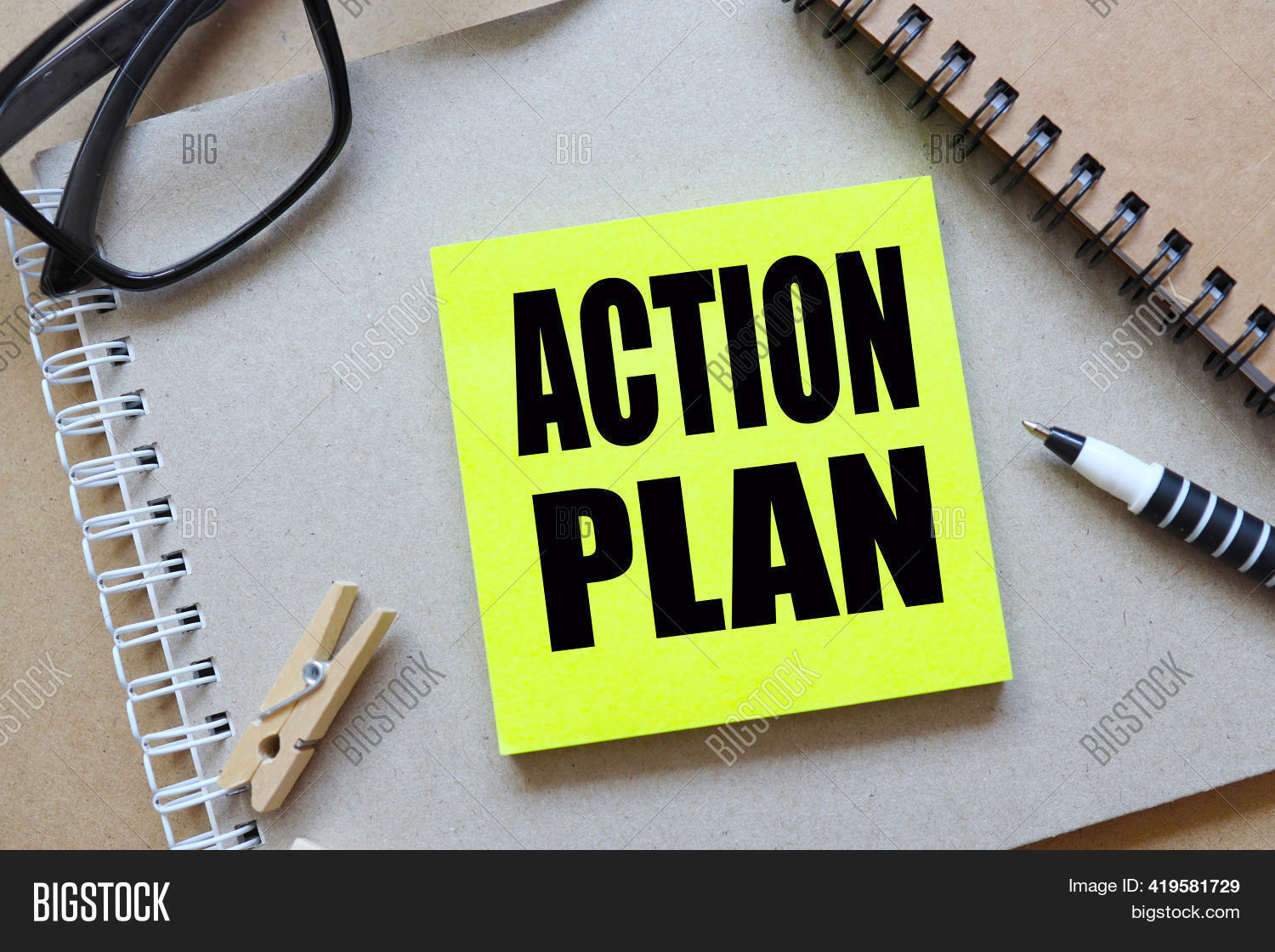 Action Plan . Text On Image & Photo (Free Trial) | Bigstock