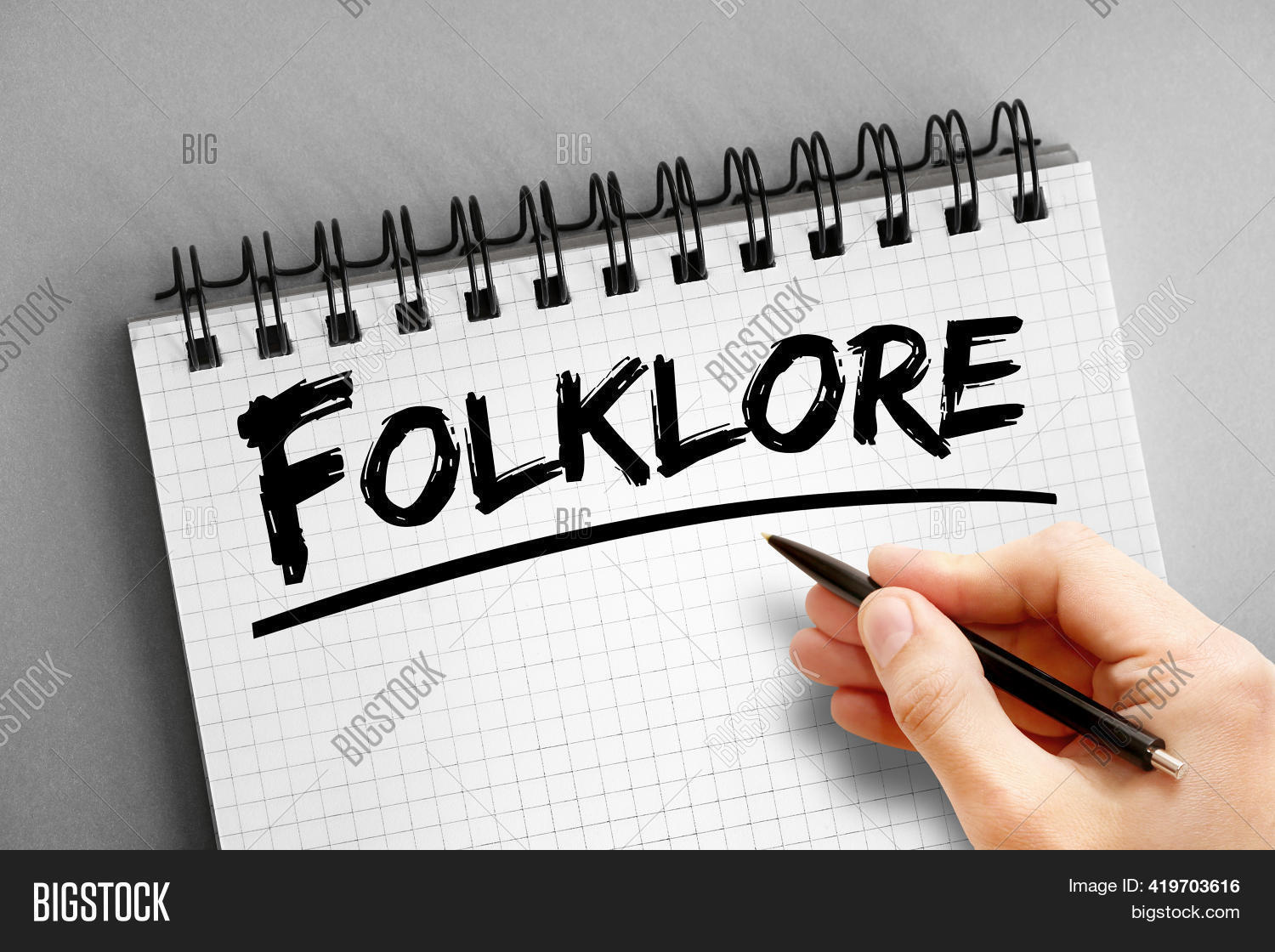 Folklore Text On Image & Photo (Free Trial) | Bigstock