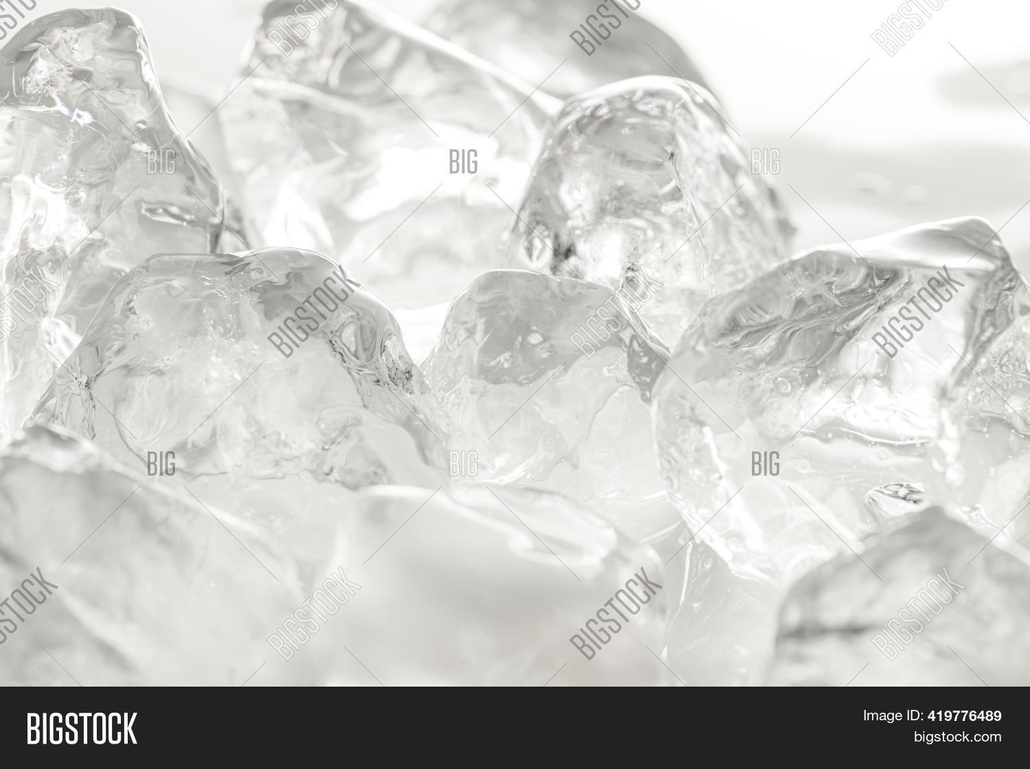 Ice Cubes Macro Shot Image & Photo (Free Trial) | Bigstock