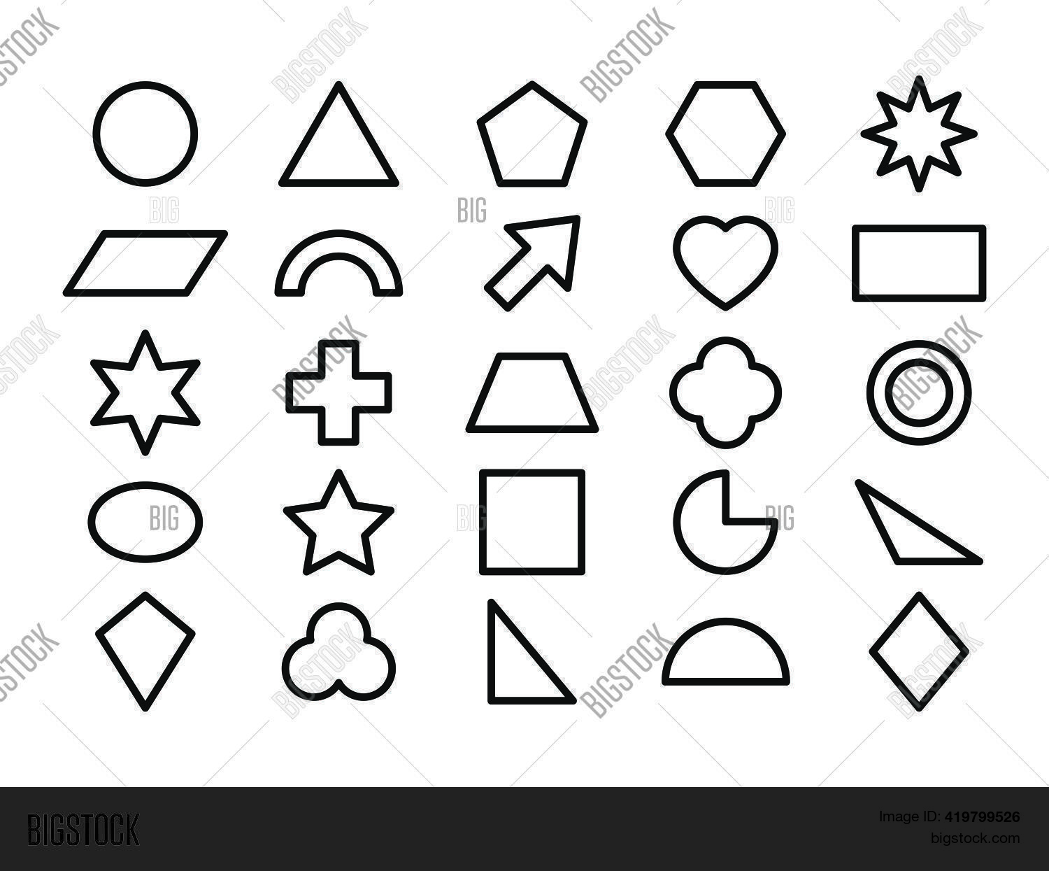 Geometric Shape Line Vector & Photo (Free Trial) | Bigstock