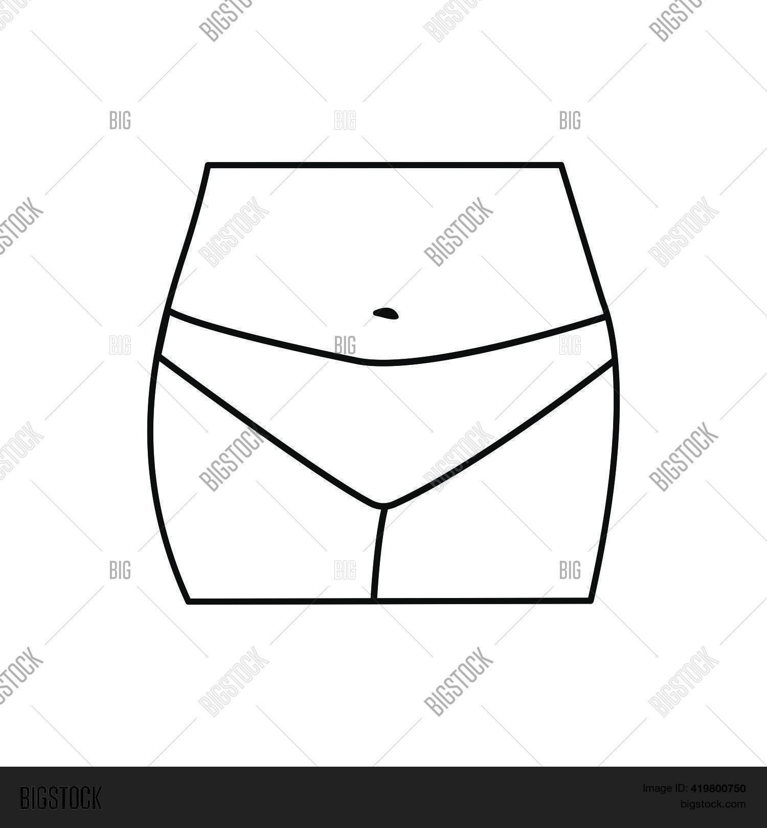 Fat Line Woman Body. Vector & Photo (Free Trial) | Bigstock