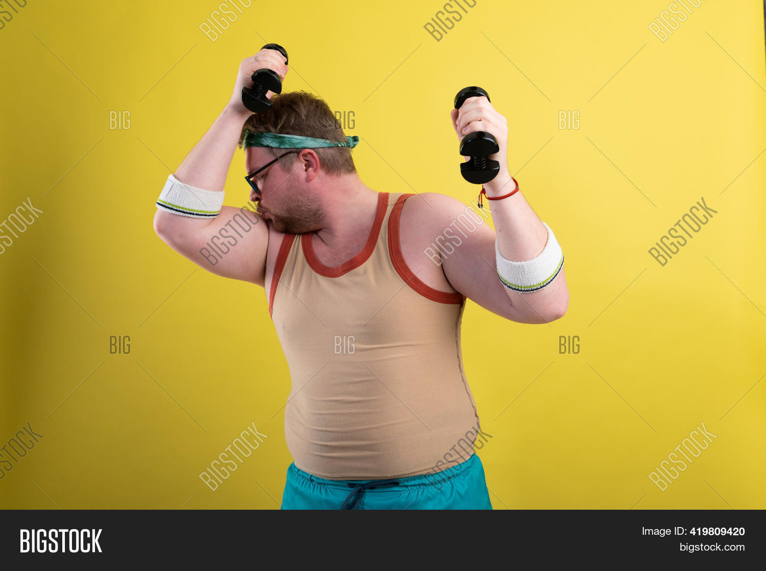 Funny Fat Man Goes Image & Photo (Free Trial) | Bigstock