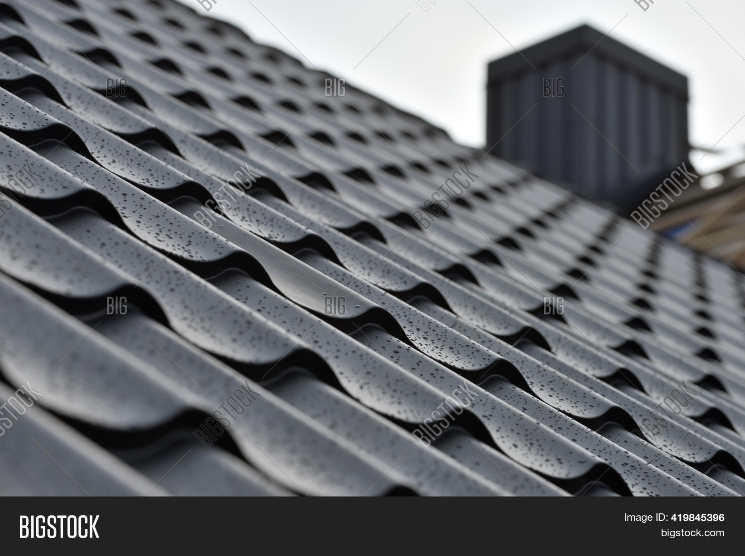 Metal Roof Water Drops Image & Photo (Free Trial) | Bigstock