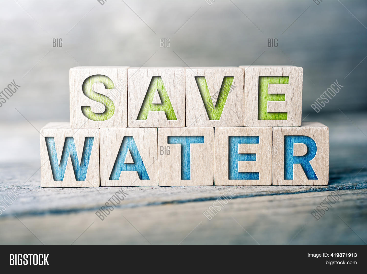 Save Water Written On Image & Photo (Free Trial) | Bigstock