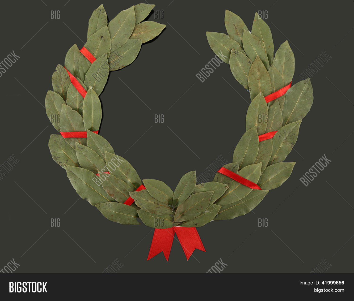 Laurel Wreath On Black Image & Photo (Free Trial) | Bigstock