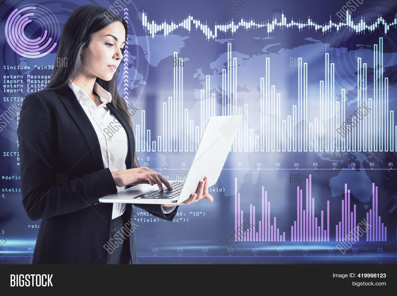 Businesswoman Laptop Image & Photo (Free Trial) | Bigstock