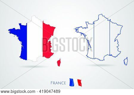 France Republic Map Vector & Photo (Free Trial) | Bigstock