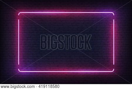 Neon Frame. Purple Vector & Photo (Free Trial) | Bigstock