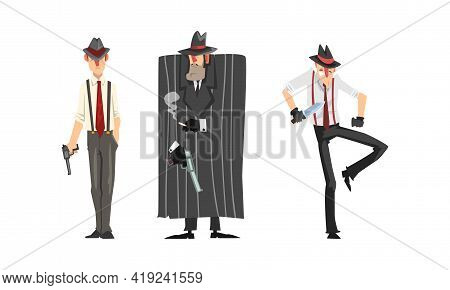 Male Gangsters Retro Vector & Photo (Free Trial) | Bigstock