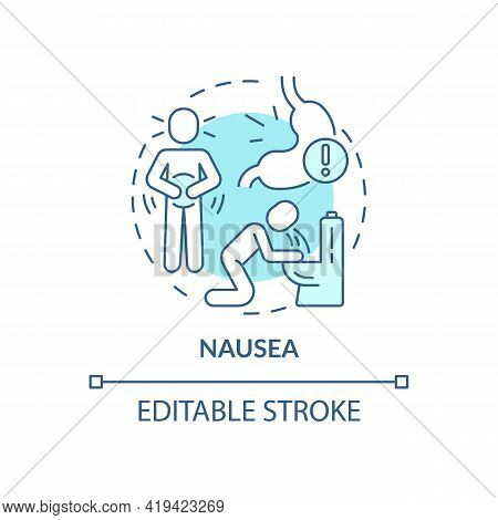 Nausea Concept Icon. Vector & Photo (Free Trial) | Bigstock