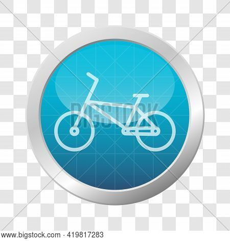 Bicycle Icon On Light Vector & Photo (Free Trial) | Bigstock