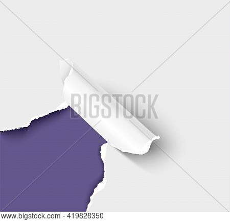 Ripped Corner Paper Vector & Photo (Free Trial) | Bigstock