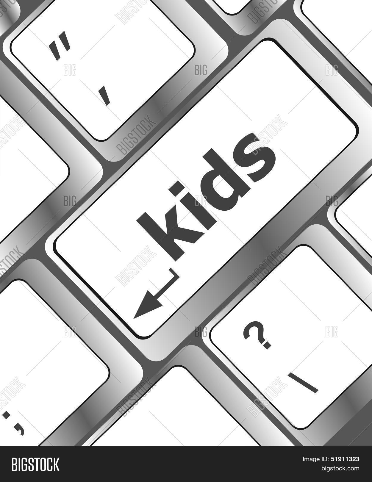 Kids Key Button Image & Photo (Free Trial) | Bigstock