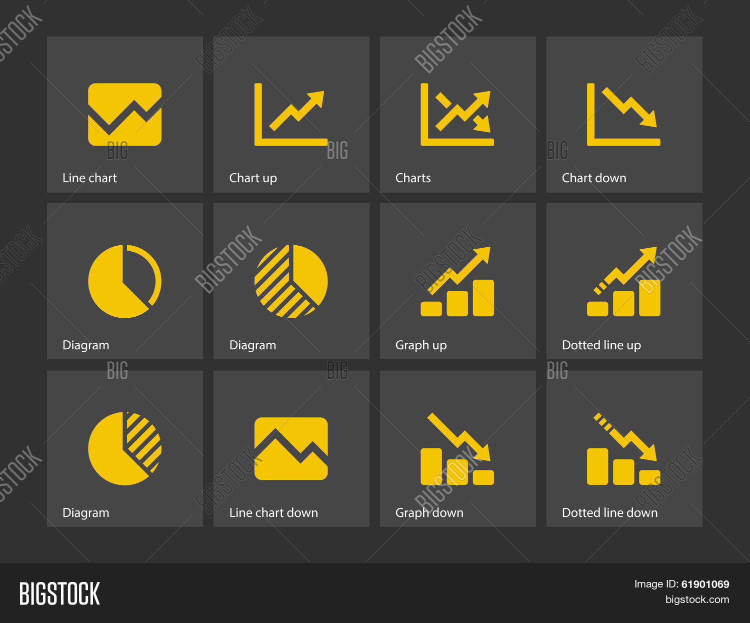 Line Chart Diagram Vector & Photo (Free Trial) | Bigstock